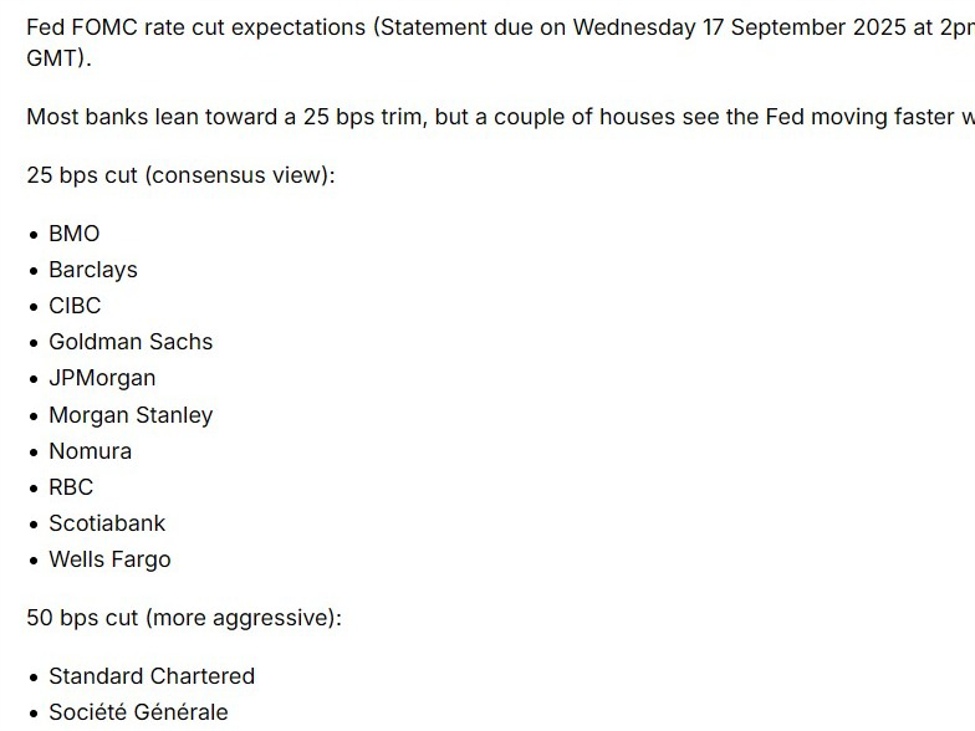 investingLive Asia-Pacific FX news wrap: Awaiting the FOMC, 25bp rate cut widely expected ...